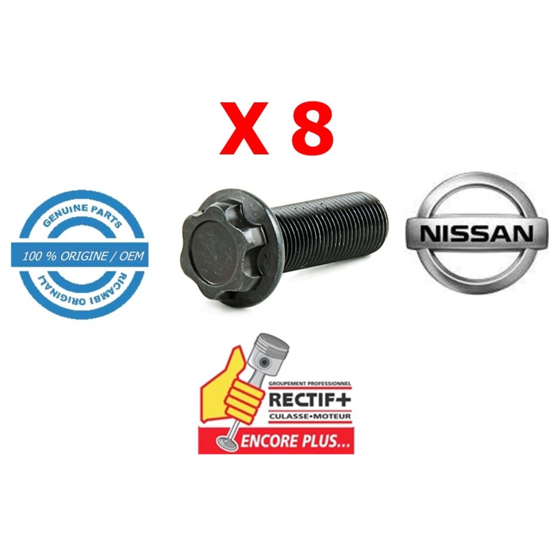 JEU 8 VIS VOLANT MOTEUR NISSAN YD25 NET HT ORIGINE NISSAN 12315VK500