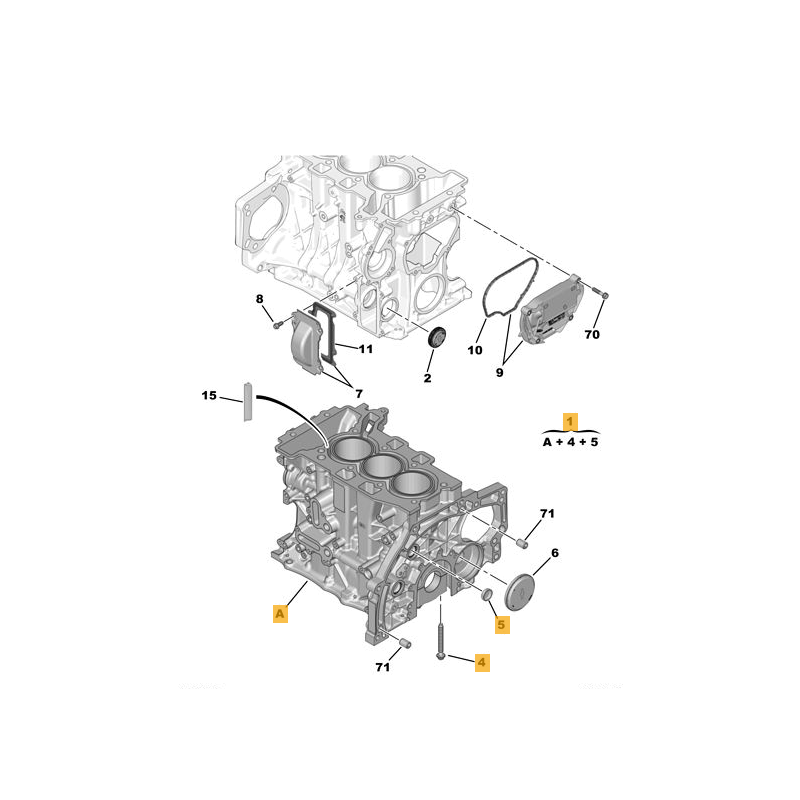 BOUCHON ARBRE EQUILIBRAGE ELRING POUR MOTEUR PSA EB2 ø 77.85 EXT 964410 ...